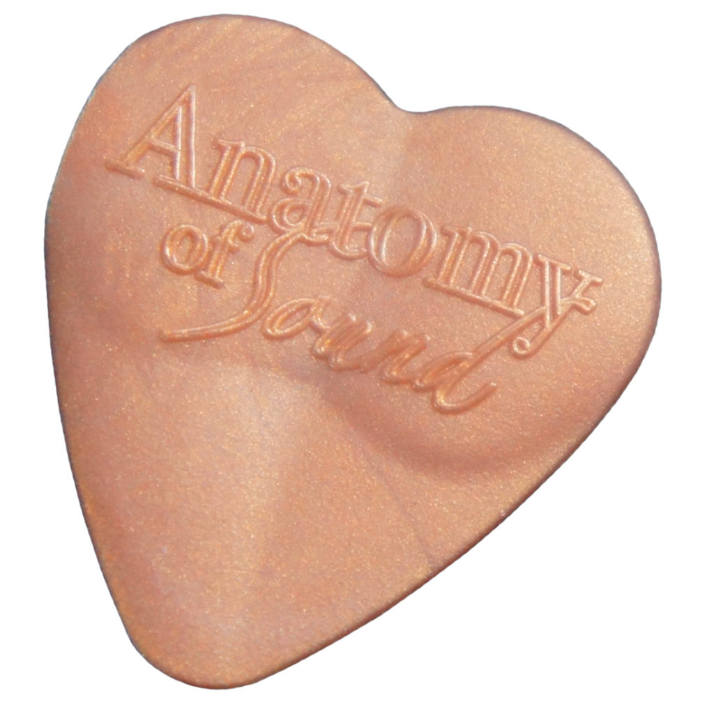 Heart BeatGuitar6 Pack, Mixed Embossed – Anatomy of Sound : 3D Guitar Picks
