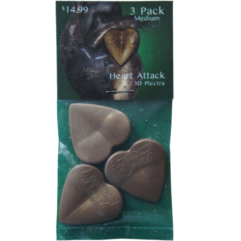Heart Attack3 Pack, Bronze Medium Embossed – Anatomy of Sound : 3D ...